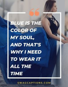 Best Blue Dress Captions For Instagram In 2025