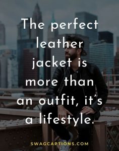 BEST Leather Jacket Captions & Quotes For Instagram In 2025