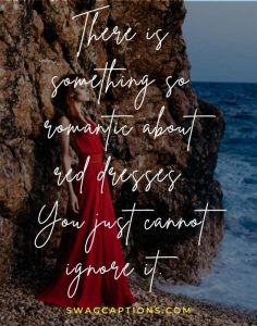 BEST Red Dress Quotes And Captions For Instagram In 2025