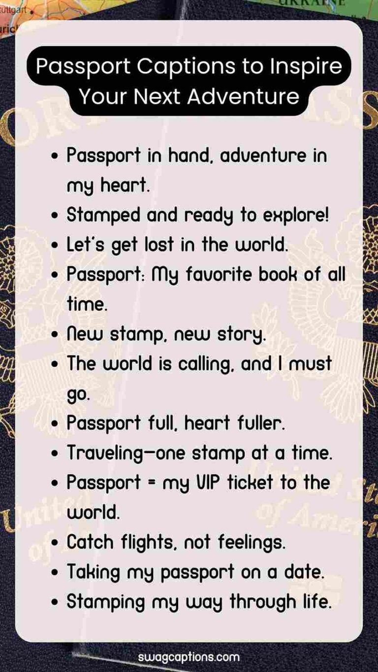 350+ Passport Captions And Quotes For Instagram