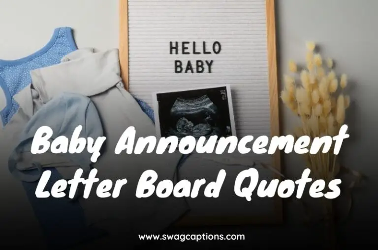 Short & Sweet Baby Announcement Letter Board Quotes